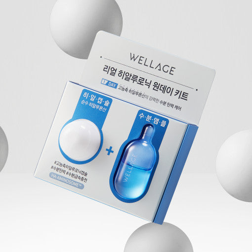 WELLAGE Real Hyaluronic One Day Kit 1EA(15ml/1ml) – Korean cosmetics